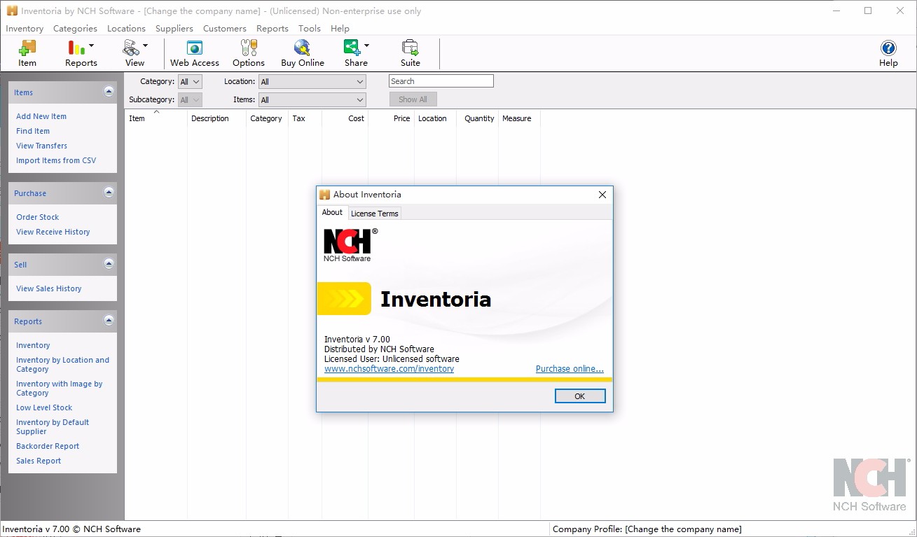 Inventoria Inventory免费版-商业库存管理与控制软件下载 v7.00 免费版 - 安下载