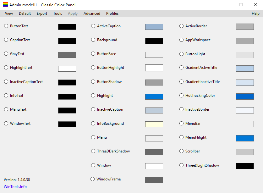 Classic Color Panel-win10系统窗口颜色更改工具下载 v1.4.0.38 官方版 - 安下载