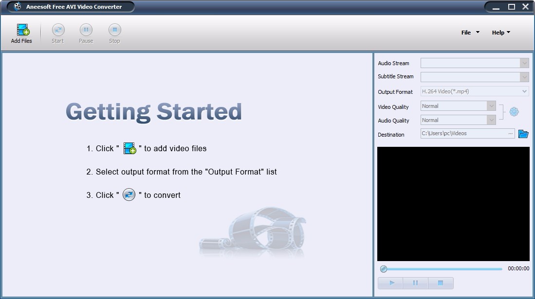 Free AVI Video Converter免费版下载-AVl视频文件格式转换工具下载 v5.0.106 免费版 - 安下载