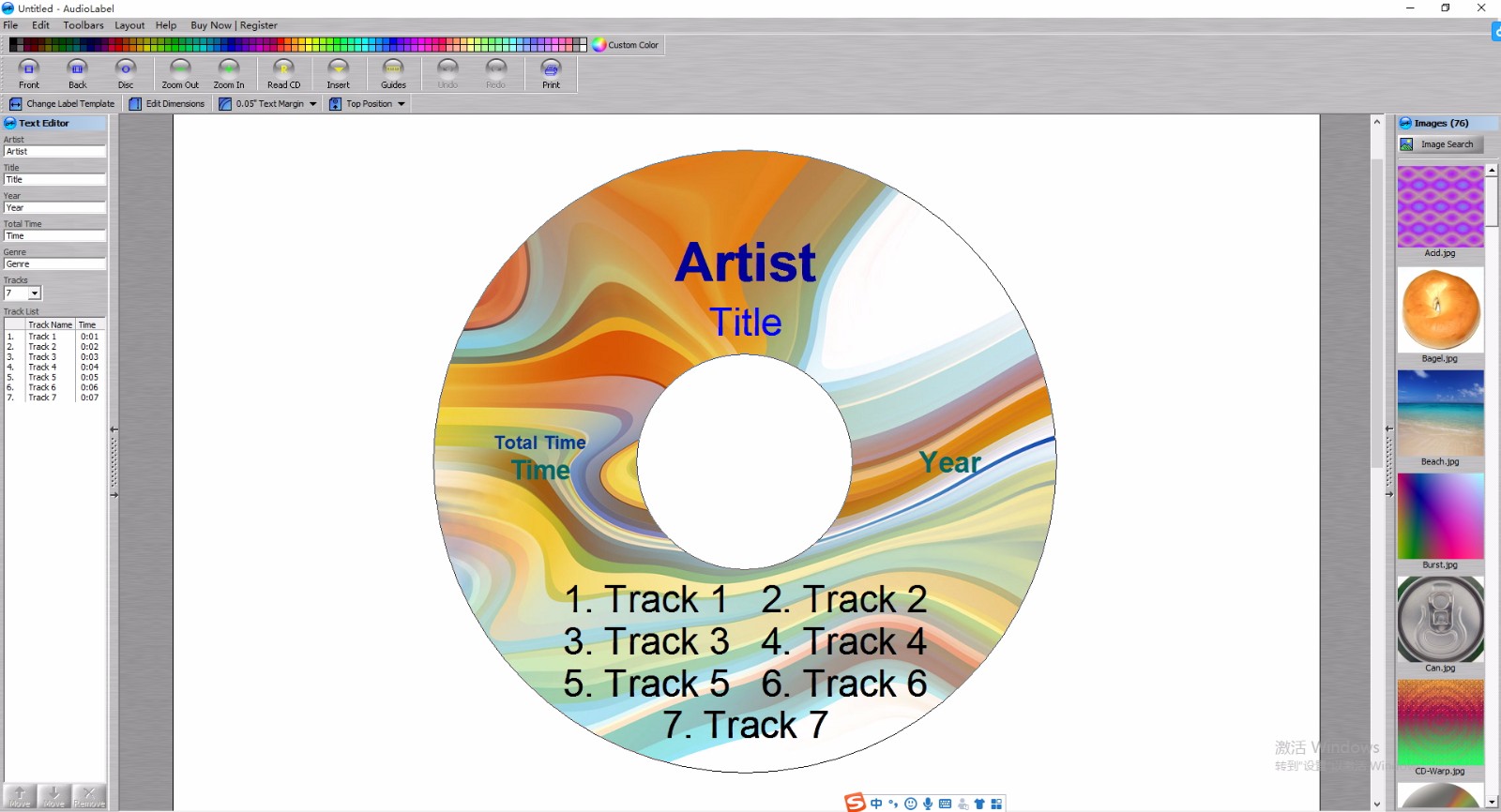 AudioLabel CD/DVD Labeler免费版-AudioLabel Labeler音频标签设计与打印工具 v6.00 免费版 - 安下载