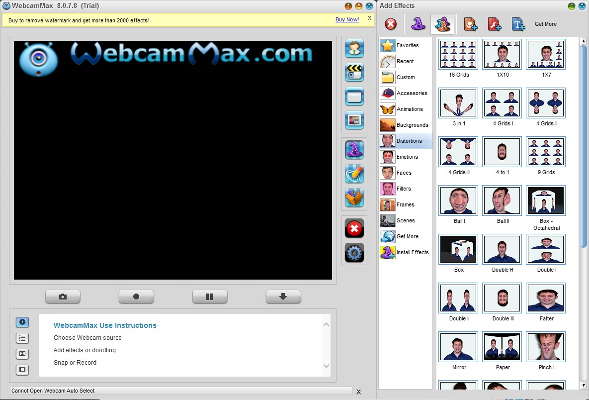 WebcamMax免费版下载-多功能视频聊天效果添加工具 v8.0.7.8 免费版 - 安下载