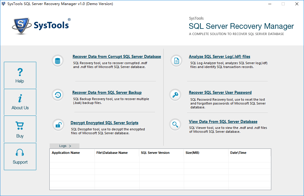 SysTools SQL Server Recovery Manager-SQL Server数据库恢复工具下载 v1.1 官方版 - 安下载