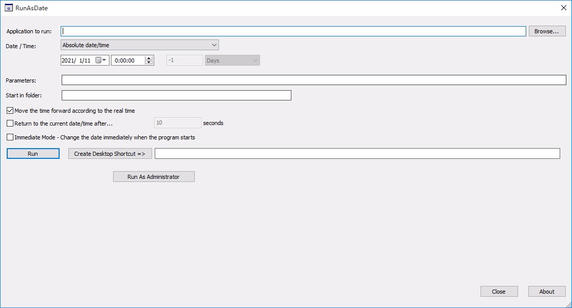 RunAsDate免费版下载-系统应用运行与定时运行管理器 v1.37 免费版 - 安下载